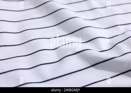 Striped baseball uniform as background, closeup view Stock Photo - Alamy