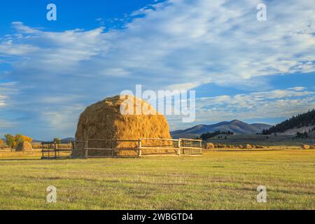 haystacks below black mountain on the continental divide near avon ...