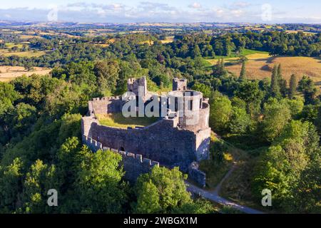 Llandeilo, Wales, United Kingdom - July 21, 2022: Aerial view to scenic ...