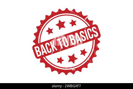 Back to basics Stamp. Red Back to basics Rubber grunge Stamp Stock ...