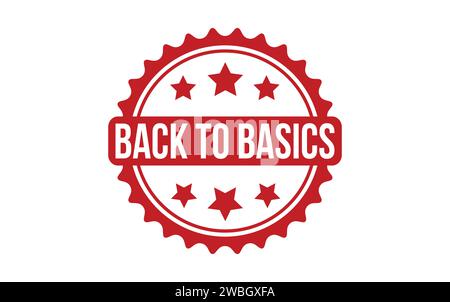 Back to basics Stamp. Red Back to basics Rubber grunge Stamp Stock ...