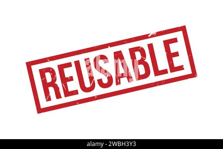 Reusable Stamp. Reusable Rubber grunge Stamp Seal Stock Vector Image ...