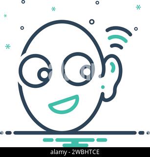Icon for eavesdropper Stock Vector Image & Art - Alamy