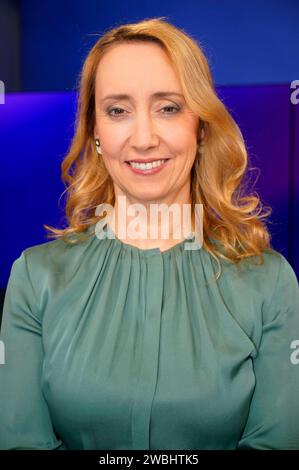 Melanie Amann in der ARD-Talkshow hart aber fair im Studio Adlershof ...