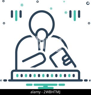 Icon for emcee Stock Vector Image & Art - Alamy