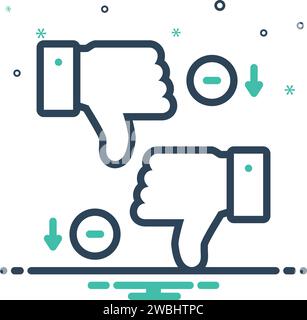 Icon for disadvantages,unlike Stock Vector Image & Art - Alamy