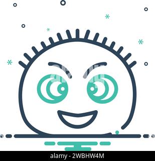 Icon for fuzzy,frizzy Stock Vector Image & Art - Alamy