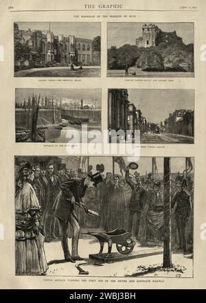 Scenes from the marriage of the Marquis of Bute, 1872, Cardiff castle ...