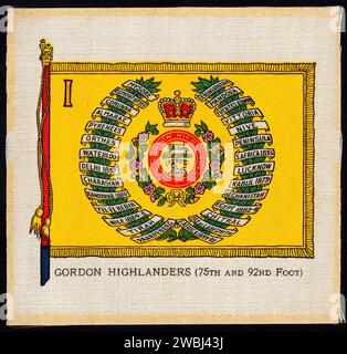 Gordon Highlanders - Vintage Cigarette Card Illustration Stock Photo ...