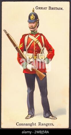 Connaught Rangers - Vintage Cigarette Card Illustration Stock Photo - Alamy