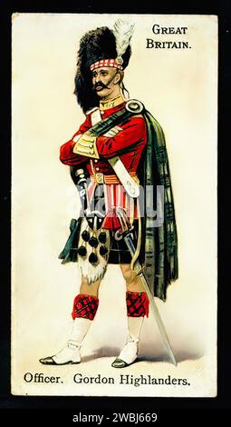 Gordon Highlanders - Vintage Cigarette Card Illustration Stock Photo ...