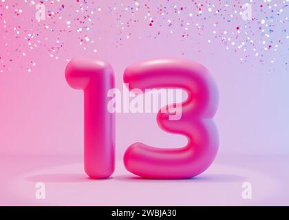 The Number Thirteen Stock Photo - Alamy