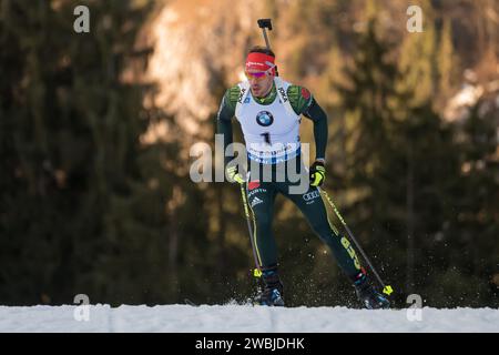 Arnd PEIFFER Aktion Biathlon Welt Cup 20 KM der Herren in Ruhpolding ...