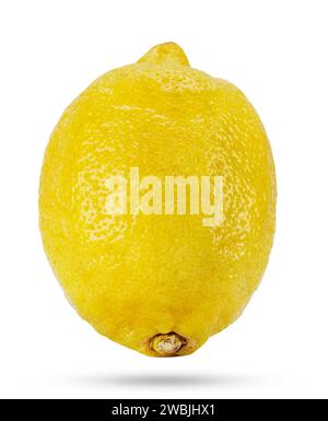 Whole and chopped lemon on white Stock Photo - Alamy