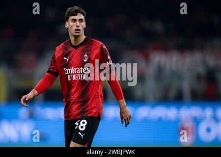Filippo Terracciano of Ac Milan in action during the Coppa Italia match ...