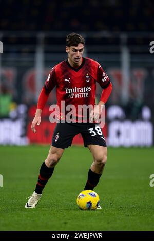 Filippo Terracciano of Ac Milan in action during the Coppa Italia match ...
