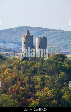 Saaleck castle ruins near Bad Kösen, Naumburg, Saxony-Anhalt, Germany ...