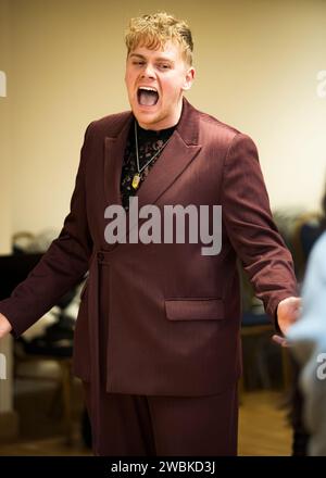 Harriet Caplan-Dean and Macauley Burns recording West End New Friends ...