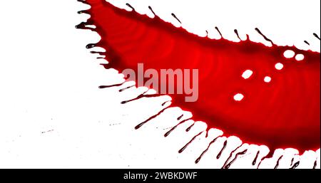 Blood Dripping against White Background Stock Photo - Alamy
