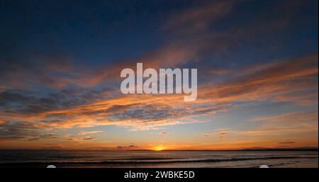 Ocean at Sunset, Camargue in the South East of France Stock Photo - Alamy