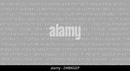 Braille graphic seamless vector pattern. Simple background with black ...