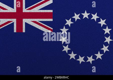 Flag of Cook Islands, Fabric flag of Cook Islands. Cook Islands ...