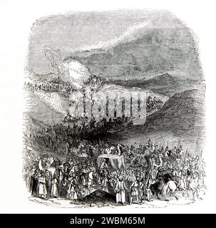 The Book of Numbers from the Holy Bible, illustrated inside a ...