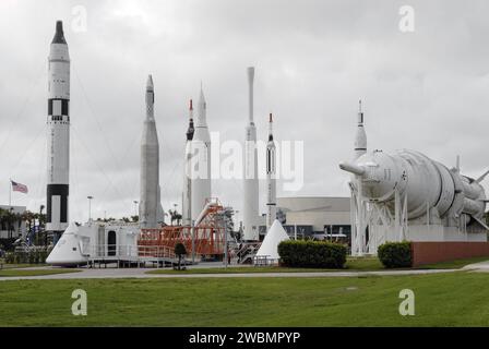 CAPE CANAVERAL, Fla. – The Rocket Garden at the Kennedy Space Center ...