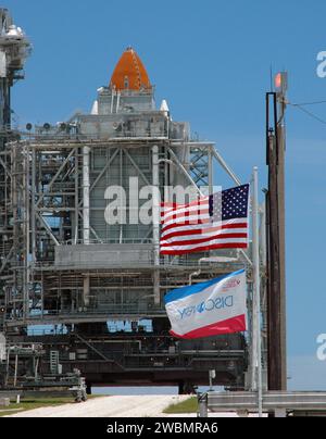 KENNEDY SPACE CENTER, FLA. - Viewed from the roof of the Launch Control ...