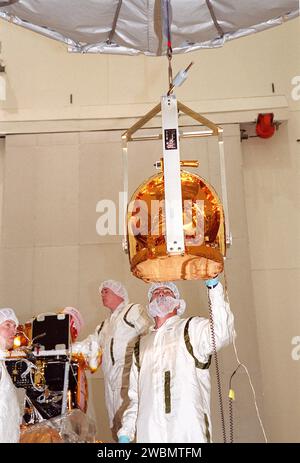 The Gamma Ray Spectrometer (GRS) is installed by technicians on the ...