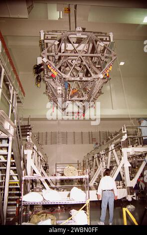 KENNEDY SPACE CENTER, FLA. -- The P3 Integrated Truss Structure is ...