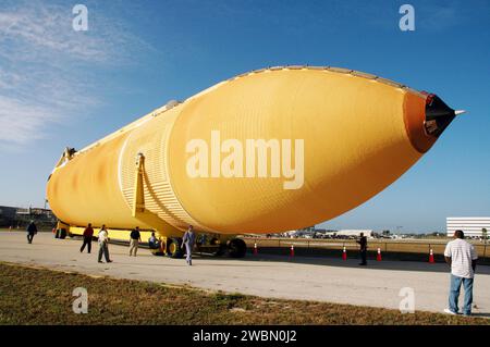 The Pegasus launch vehicle is seen on the ground before its air-launch ...
