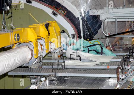 In the Orbiter Processing Facility, the Remote Manipulator System is ...