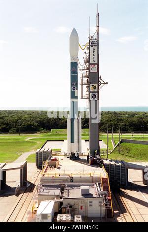 KENNEDY SPACE CENTER, Fla. -- The Microwave Anisotropy Probe (MAP) is ...