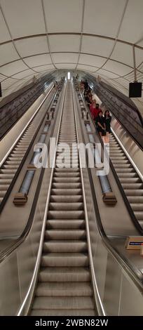 These Bond street escalators from the tube station are the longest on ...