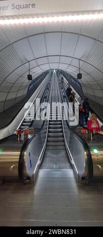 These Bond street escalators from the tube station are the longest on ...