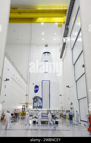 CAPE CANAVERAL, Fla. – Inside the Astrotech payload processing facility ...