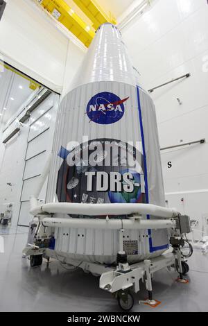 CAPE CANAVERAL, Fla. – Inside the Astrotech payload processing facility ...