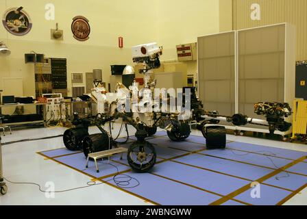Mars Science Laboratory (MSL) rover on the surface of Mars, artwork ...