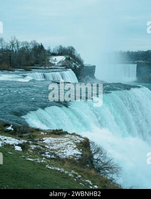 A view of Niagara Falls from Prospect Point, showcasing the 'Free ...