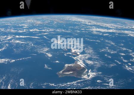 The Hawaiian island chain is pictured as the International Space ...