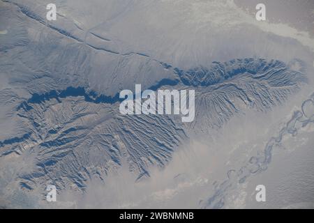 The Uly Balkan mountian range in Turkmenistan near the coast of the ...
