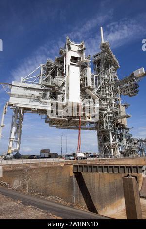 CAPE CANAVERAL, Fla. – The flame trench at Launch Pad 39A at NASA's ...