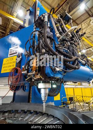 First weld of Orion Exploration Mission 1 crew module Stock Photo - Alamy