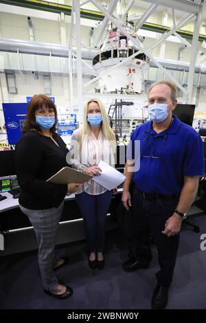 The spacecraft adapter cone installation on Artemis I Orion was in ...
