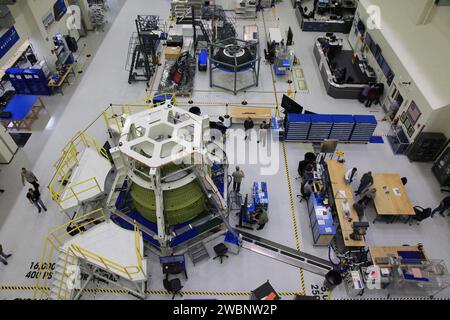 The crew and service module for Artemis I continue preparations for ...
