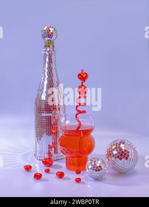 Sparkling disco ball in a day light. Concept of party Stock Photo - Alamy