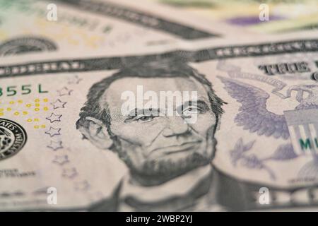Money scattered on the desk. Photography for Finance and Economy ...