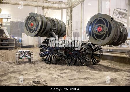 The Astrobotic CubeRover traverses the terrain in the Granular ...