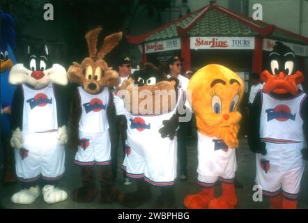 SPACE JAM 1996 Warner Bros. film with Michael Jordan showing the use of ...